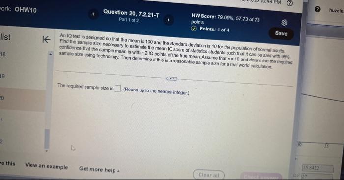 Solved An 1Q test is designed so that the mean is 100 and | Chegg.com