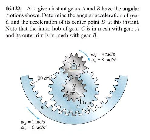 At a given instant gears A and B have the angular | Chegg.com