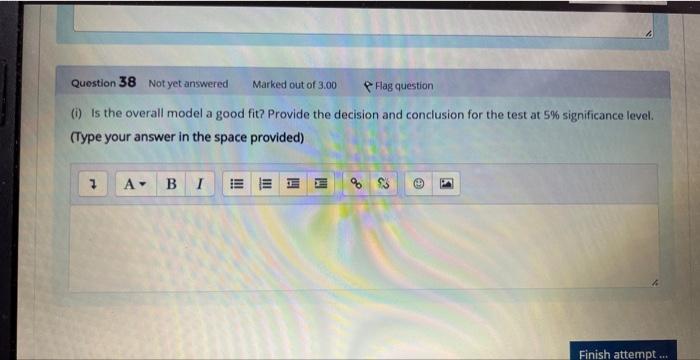Solved The following multiple linear regression model shows | Chegg.com