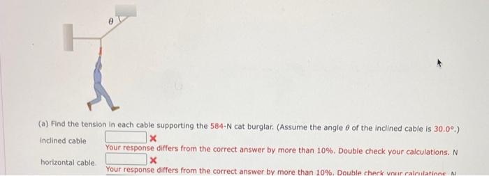 Solved (a) Find the tension in each cable supporting the | Chegg.com