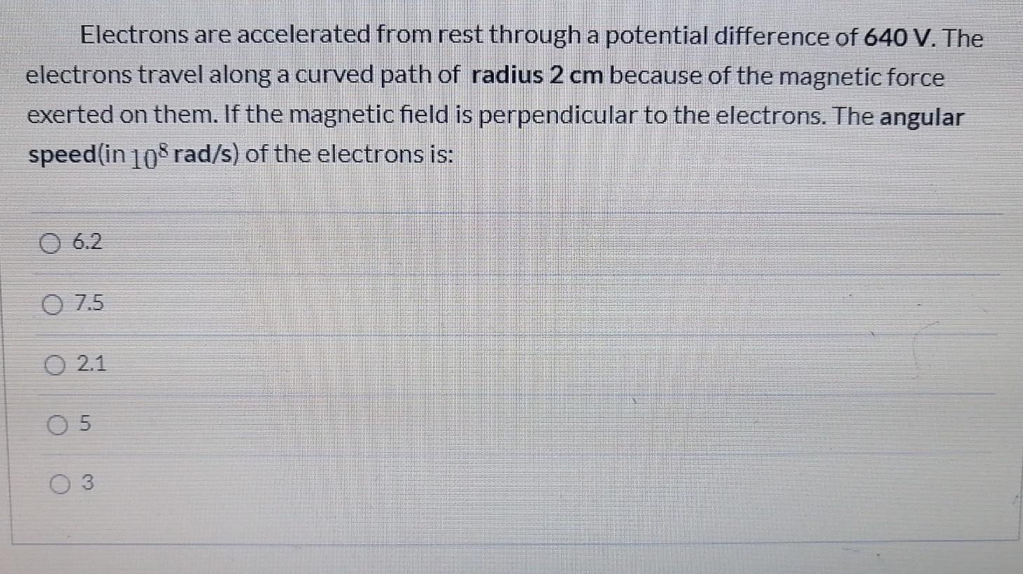 Solved Electrons are accelerated from rest through a | Chegg.com