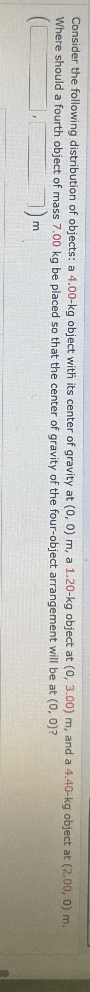 Solved Consider the following distribution of objects: a | Chegg.com
