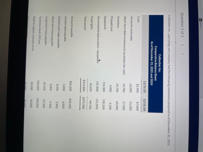Solved \r\n\r\n\r\nQuestion 2 of 2\r\n\r\nAdditional | Chegg.com