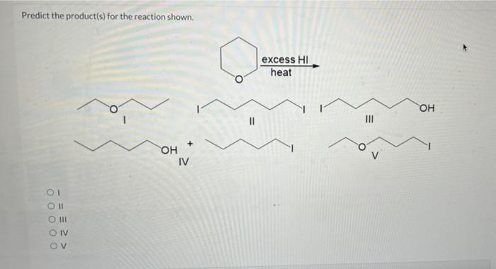 Solved Predict the product(s) for the reaction shown. excess | Chegg.com