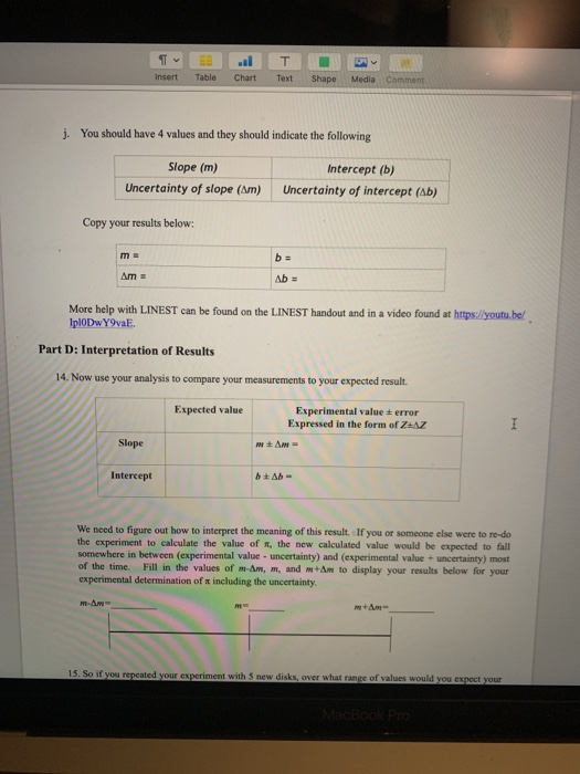 T Insert Table Chart Text Shape Media Comment | Chegg.com