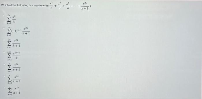 Solved ch of the following is a way to write | Chegg.com