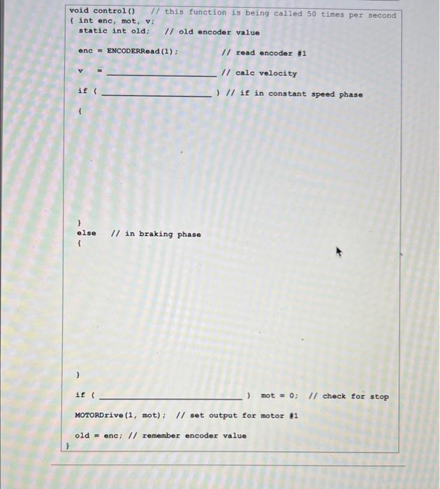 QUESTION 3 Motors and Encoders (10 points) Implement | Chegg.com