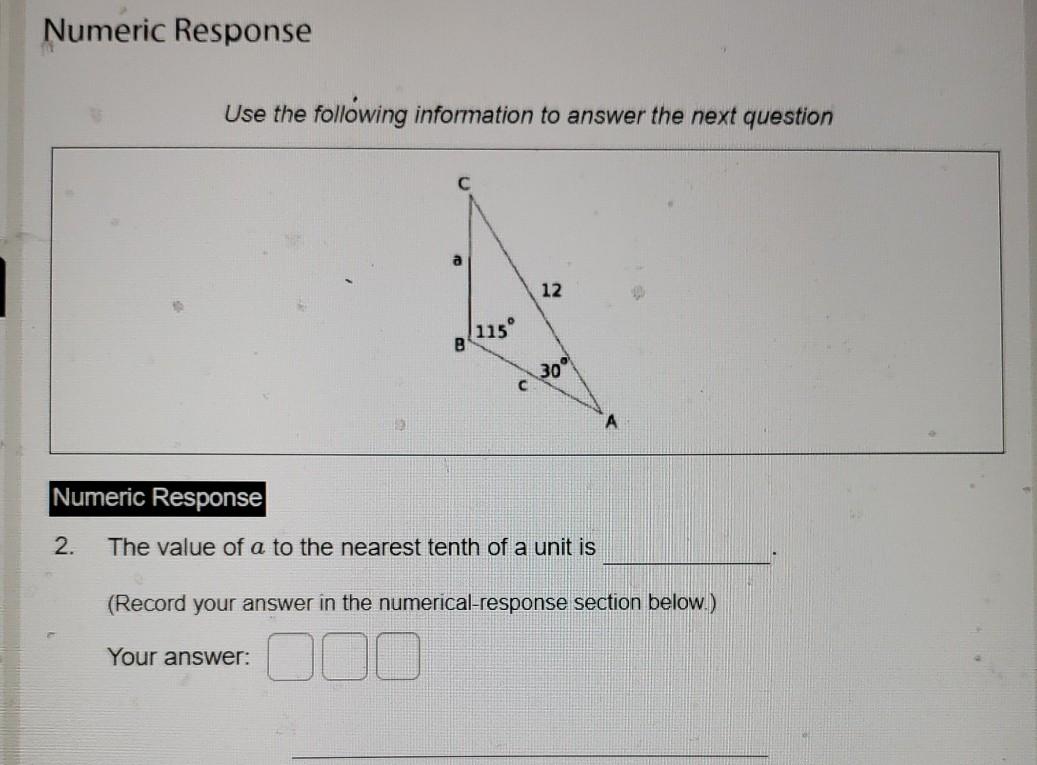 Solved Numeric Response Numeric Response The terminal arm of | Chegg.com