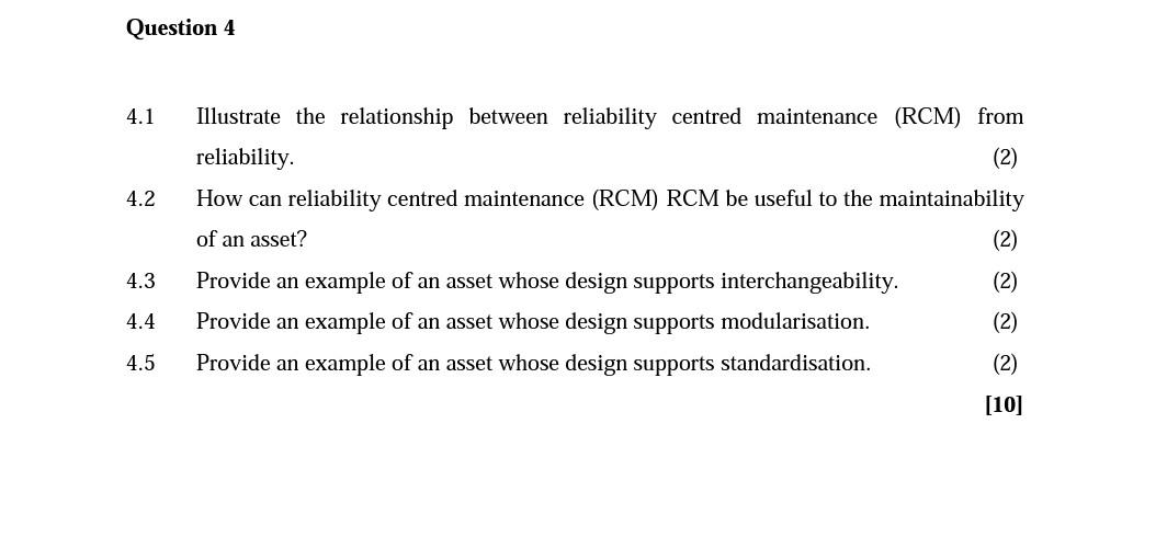 Solved 4.1 Illustrate the relationship between reliability | Chegg.com