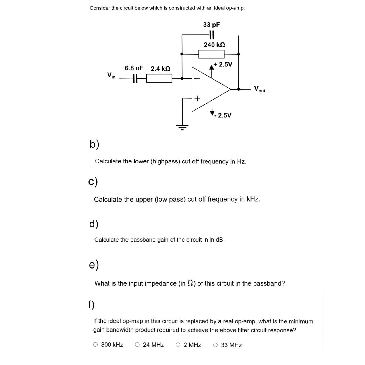 Solved Consider the circuit below which is constructed with | Chegg.com