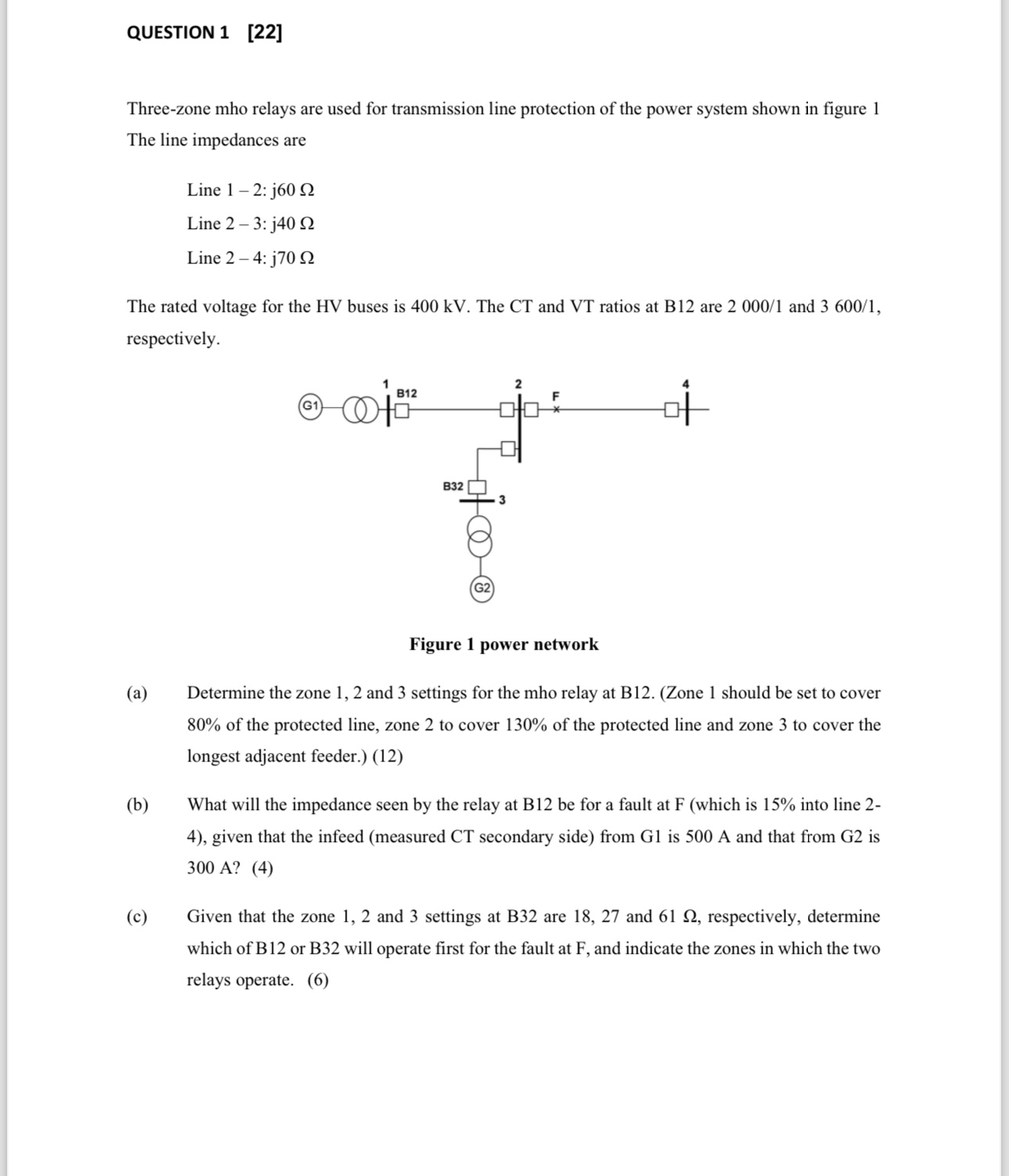 Solved Three-zone mho relays are used for transmission line | Chegg.com