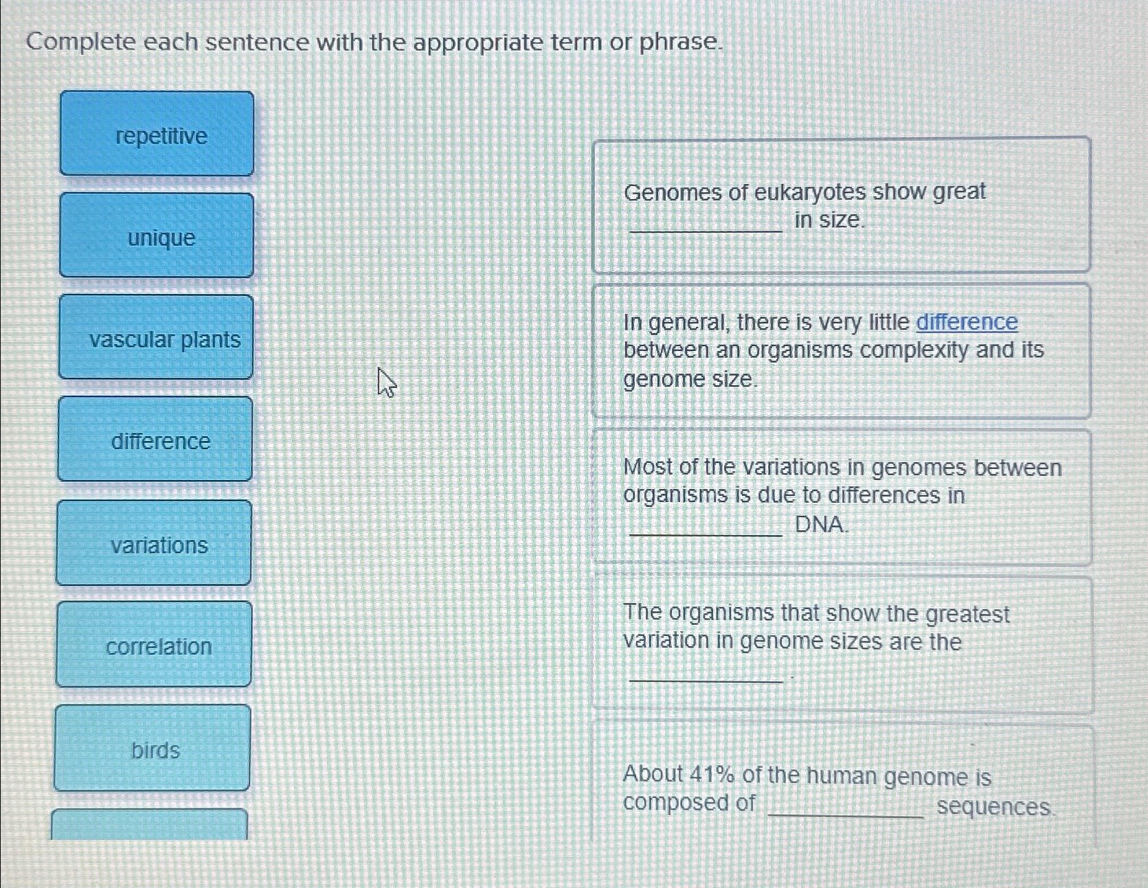 Solved Complete each sentence with the appropriate term or | Chegg.com