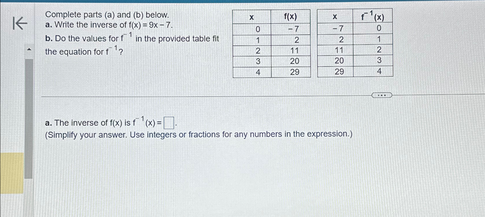 Solved Complete parts (a) and (b) below.a. Write the | Chegg.com Solved Complete parts (a) and (b) below.a. Write the | Chegg.com