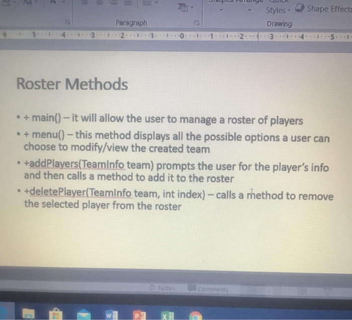 Solved Using Java: This program will store roster and rating | Chegg.com