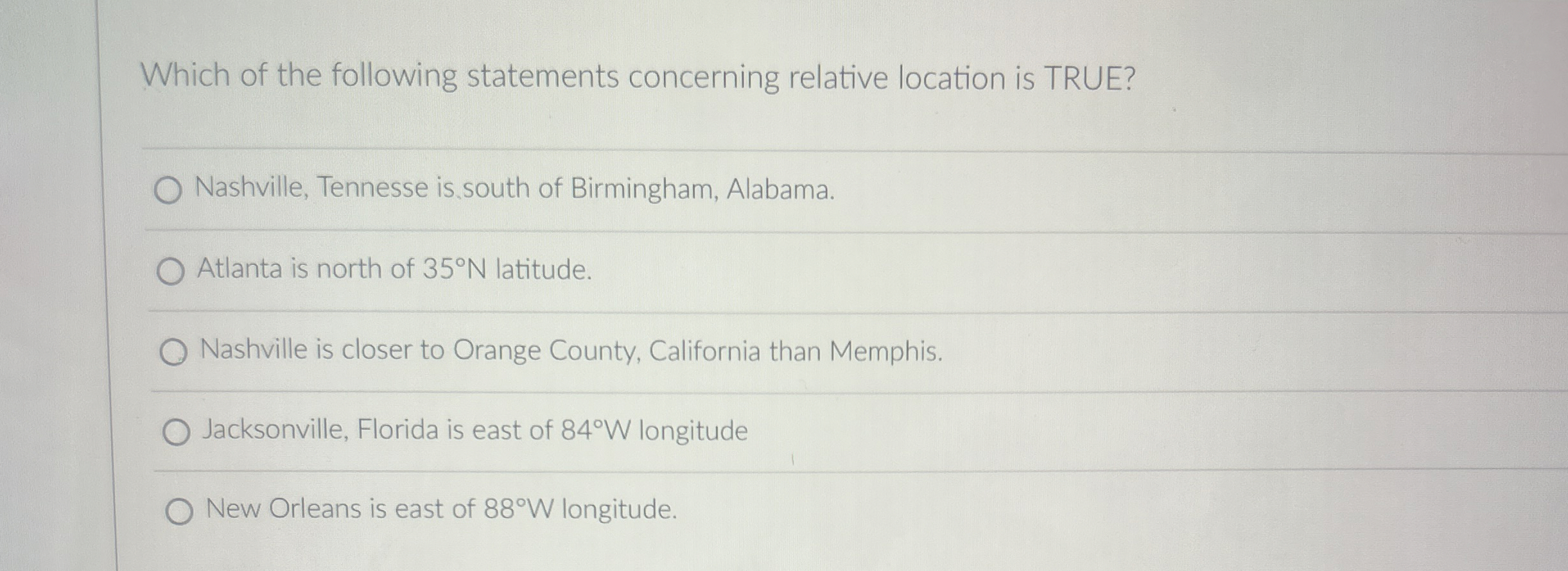 Solved Which of the following statements concerning relative | Chegg.com