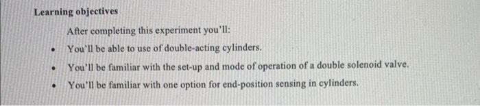 Solved The Lab title is " Electro-Pneumatic Circuit : | Chegg.com