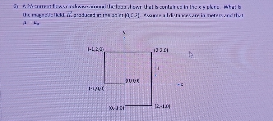 Solved How to solve A 2 ﻿A current flows clockwise around | Chegg.com