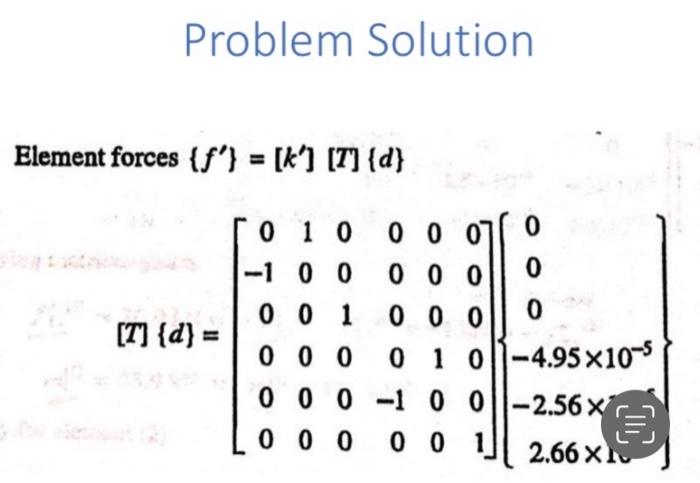 Solved write neat please. i need you to solve for element 2. | Chegg.com