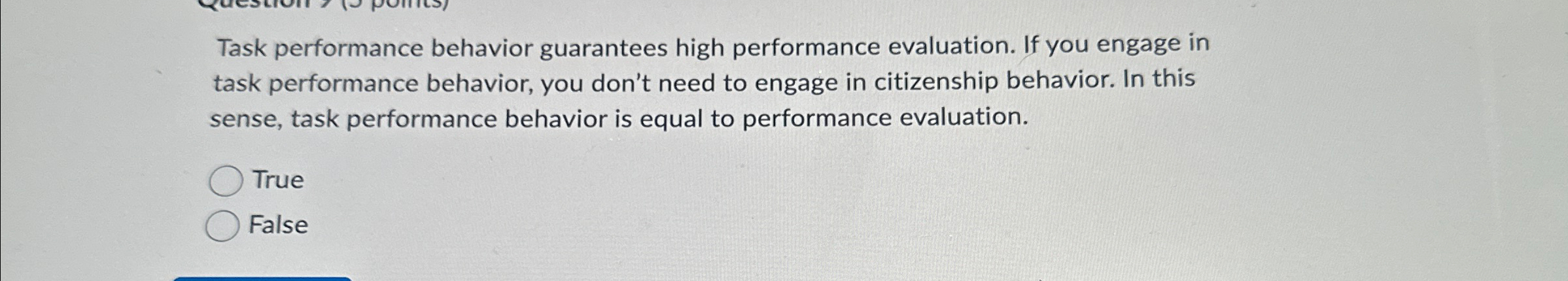 Solved Task performance behavior guarantees high performance | Chegg.com
