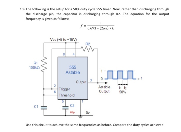 Solved Lab 5-555 Timer Purpose: To build and test 555 timer | Chegg.com