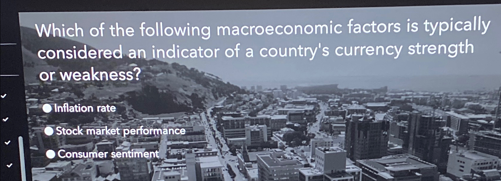 Solved Which of the following macroeconomic factors is | Chegg.com