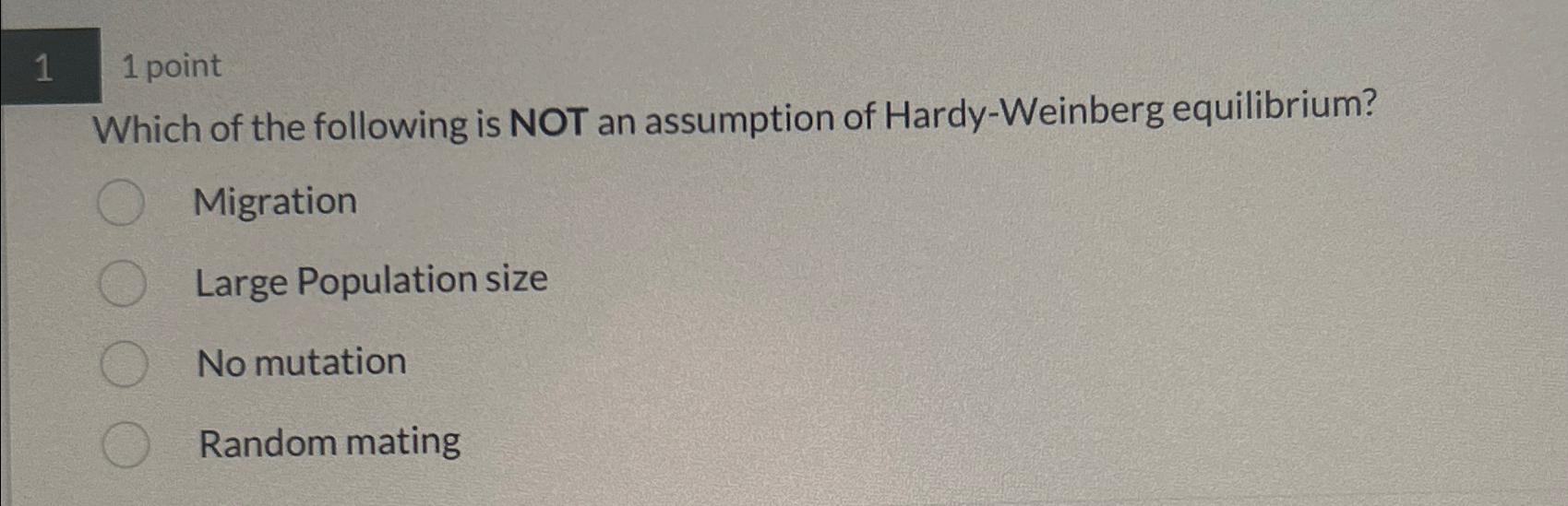 Solved 11 ﻿pointWhich of the following is NOT an assumption | Chegg.com