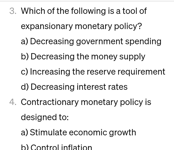 Solved Economics: Which of the following is a tool of | Chegg.com