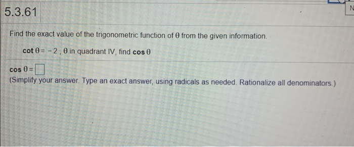 Solved Homework: 5.3 B - Trigonometric Functior Score: 0 of | Chegg.com