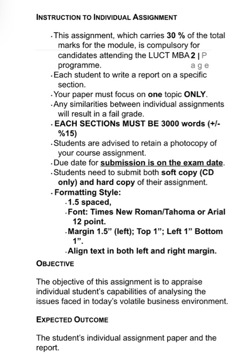 Solved ASSIGNMENT BRIEF: Read the assignment instruction | Chegg.com