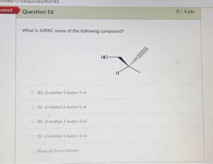 Solved What is IUPAC name of the following compound? (R) | Chegg.com