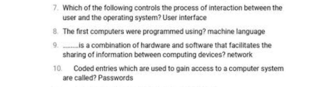 Solved Which of the following controls the process of | Chegg.com