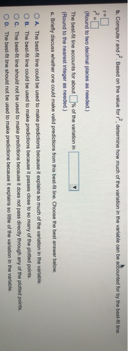 Solved Use the data table and scatterplot for life | Chegg.com