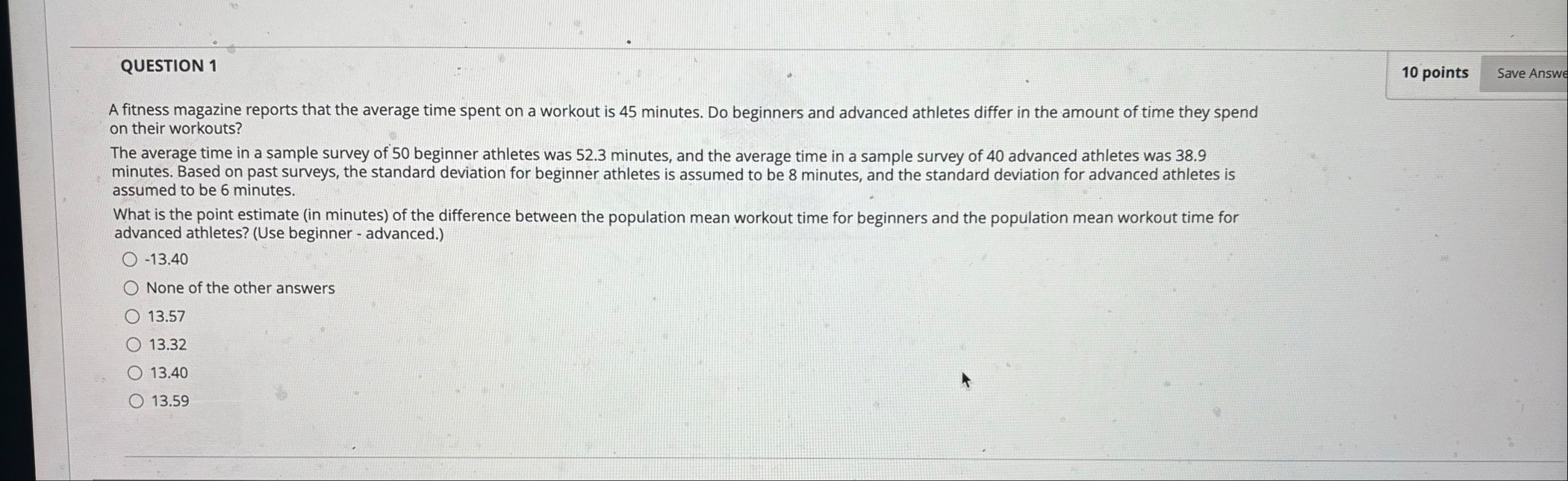 Solved QUESTION 110 ﻿pointsA fitness magazine reports that | Chegg.com