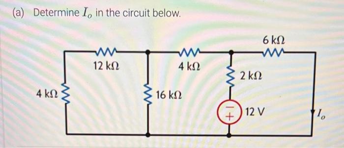 Solved (a) Find Vab in the circuit below.(a) Determine Io in | Chegg.com