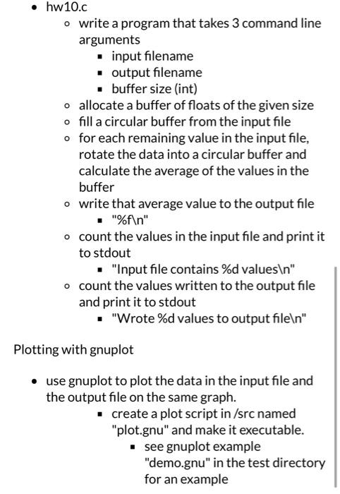 Solved - hw10.c - write a program that takes 3 command line | Chegg.com