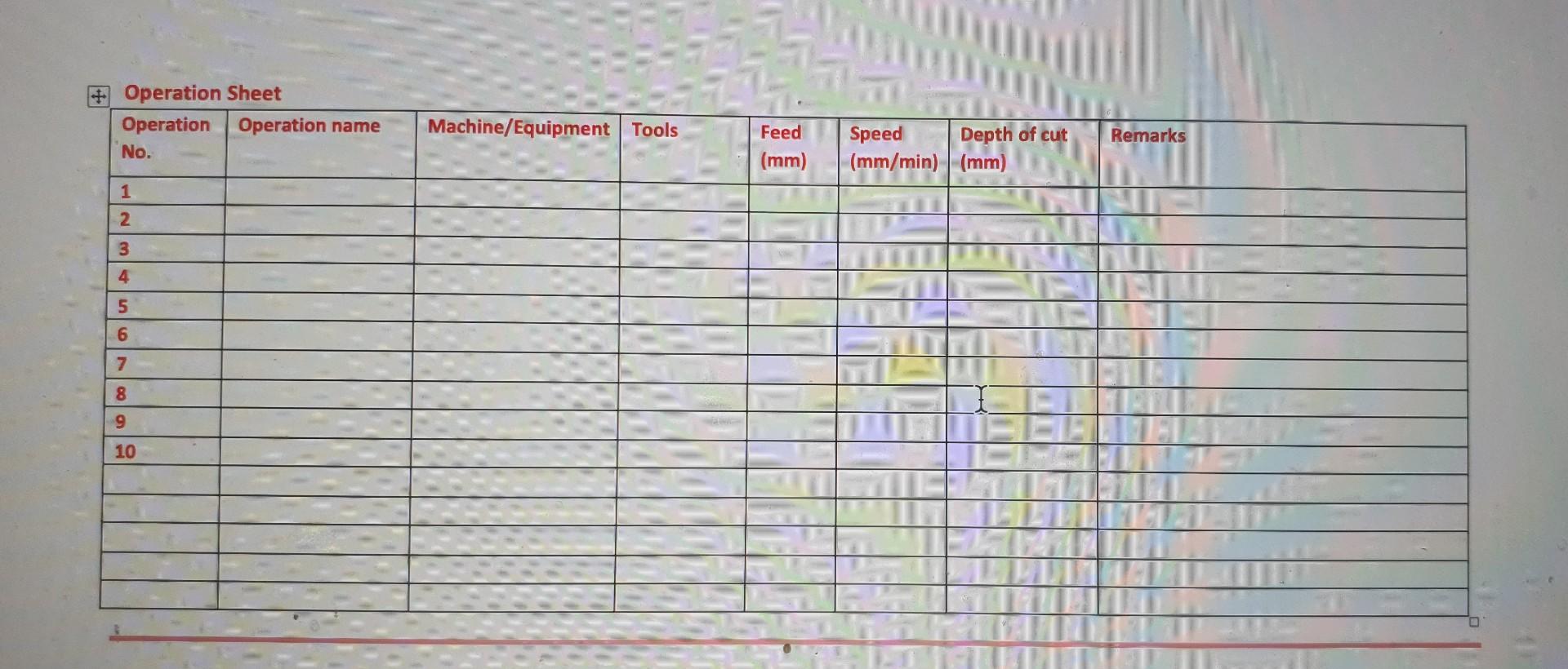 Solved 5. Prepare an OPERATION SHEET for the ASSISGNMENT | Chegg.com