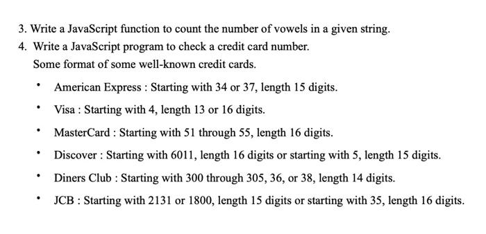 Solved 3 Write A Javascript Function To Count The Number 7392