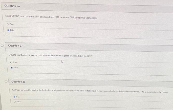 Solved Nominal GDP uses current market prices and real GDP | Chegg.com