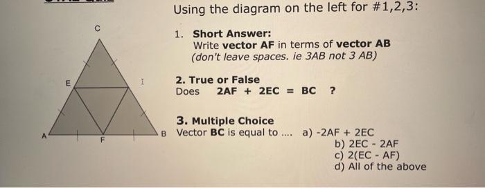 Solved Using the diagram on the left for #1,2,3: с 1. Short | Chegg.com