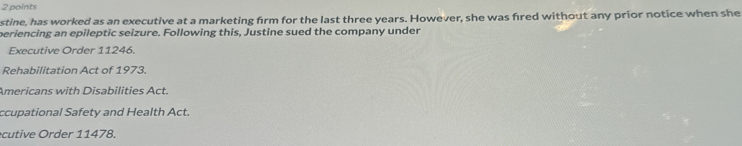 Solved 2 ﻿pointsstine, has worked as an executive at a | Chegg.com