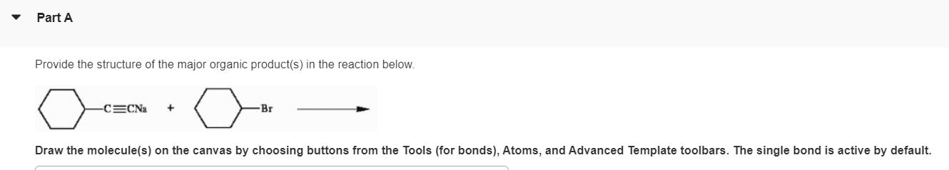 Solved Part AProvide the structure of the major organic | Chegg.com