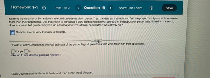 Solved Homework 7 1 O Part 1 Of 2 Question 15 Score 0 Of