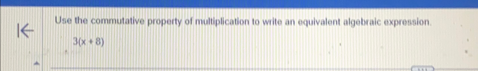 Solved Use the commutative property of multiplication to | Chegg.com