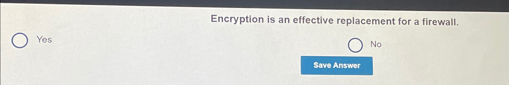 Solved Encryption is an effective replacement for a | Chegg.com
