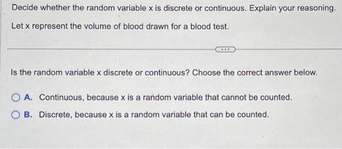 Solved Decide whether the graph represents a discrete random | Chegg.com