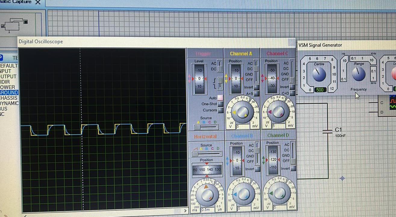Solved A Using Proteus Tool Construct The Following