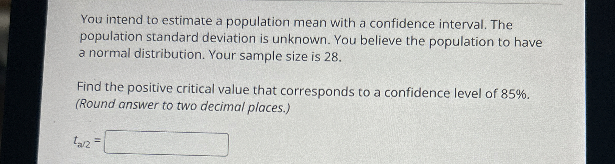 Solved You intend to estimate a population mean with a | Chegg.com Solved You intend to estimate a population mean with a | Chegg.com