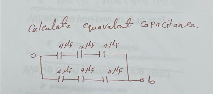 Solved Calculate equavalant capacitance | Chegg.com