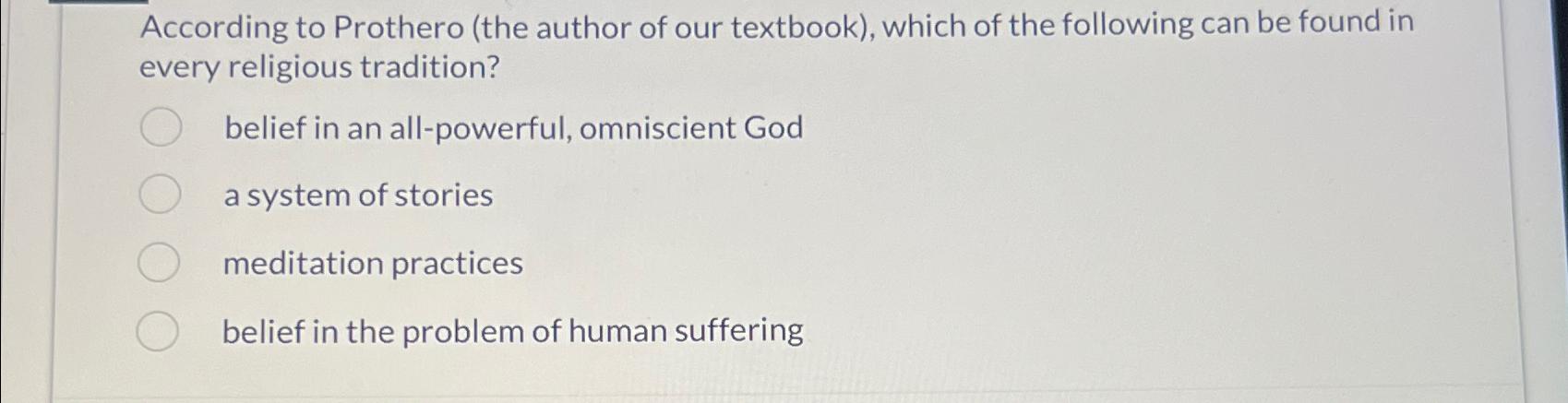 Solved According to Prothero (the author of our textbook), | Chegg.com