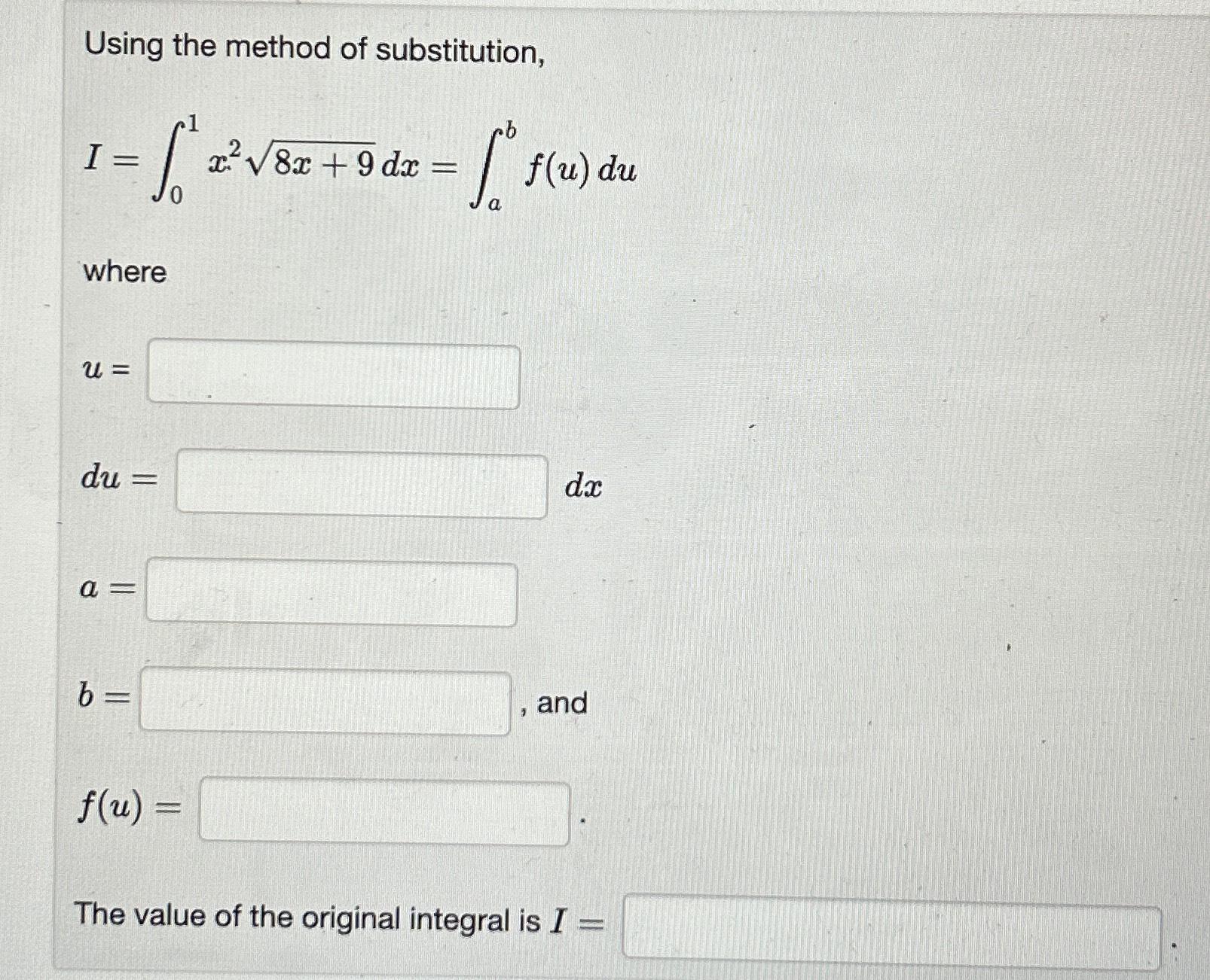 Solved Using the method of | Chegg.com
